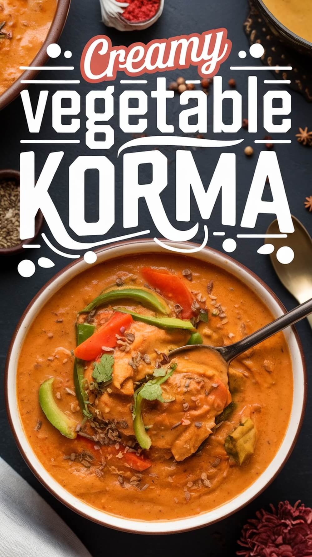 Creamy Vegetable Korma Recipe - Forks & Figs