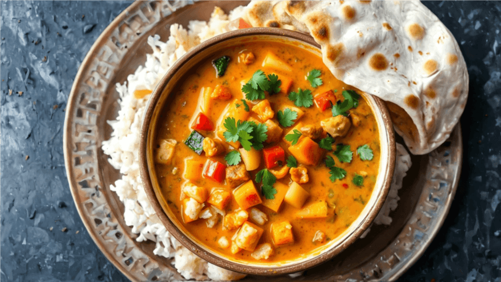 Creamy Vegetable Korma Recipe - Forks & Figs