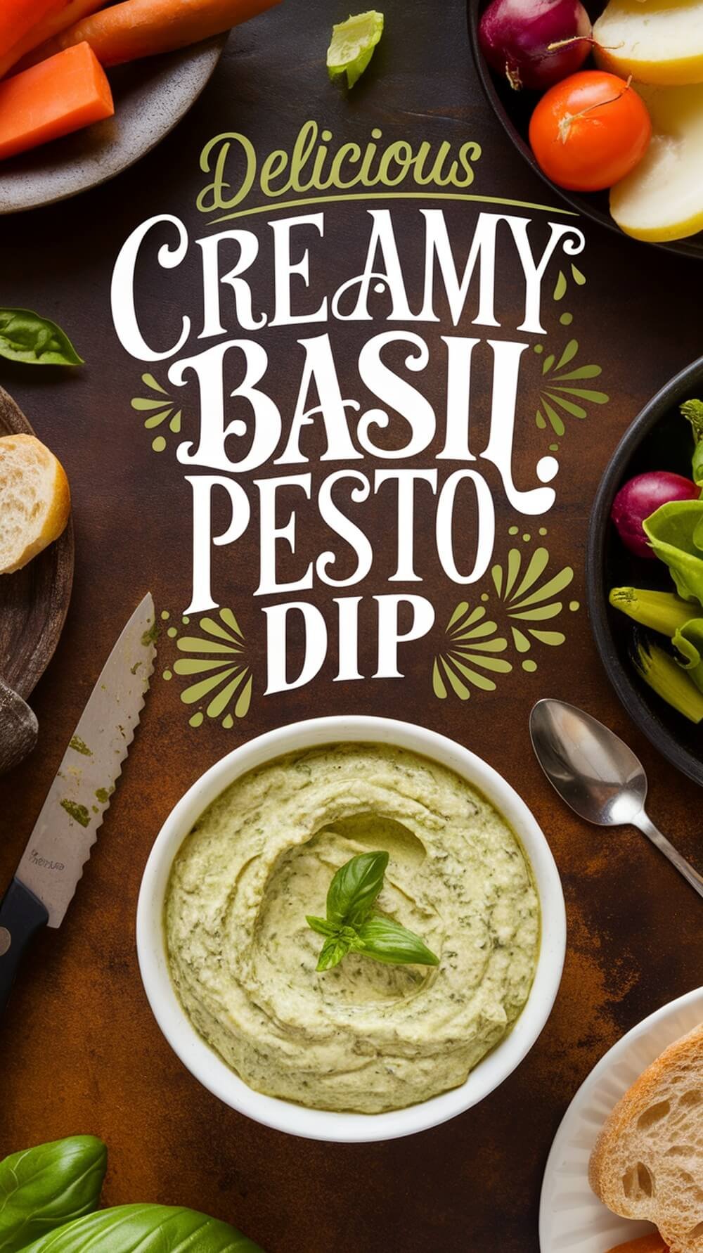 Creamy Basil Pesto Dip: A Fresh and Flavorful Appetizer - Forks & Figs