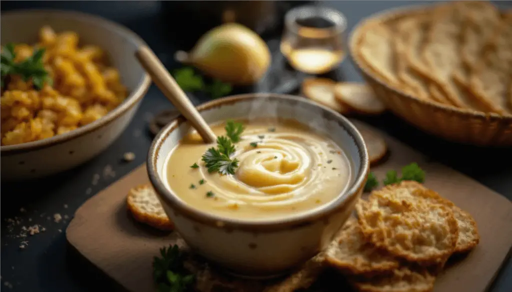 Velvety Roasted Parsnip and Pear Soup - Forks & Figs