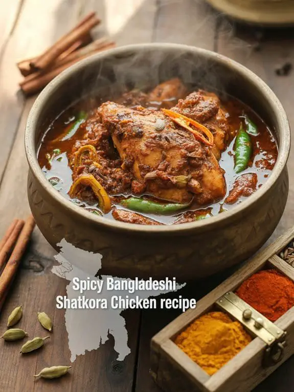 Spicy Bangladeshi Shatkora Chicken Recipe - Forks & Figs