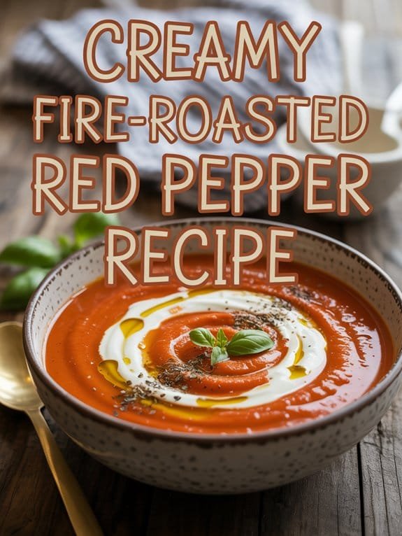 Creamy Fire-Roasted Red Pepper Soup Recipe - Forks & Figs