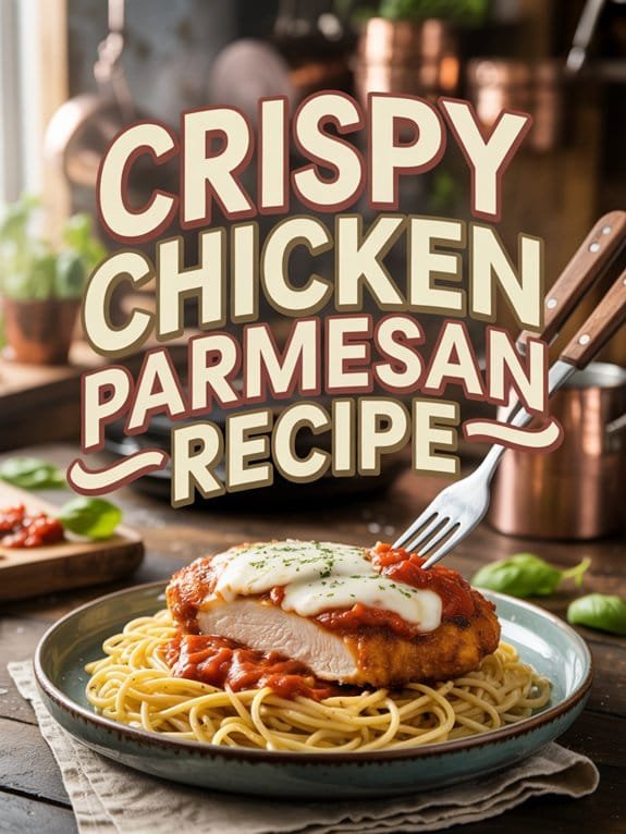 Crispy Chicken Parmesan Recipe - Forks & Figs