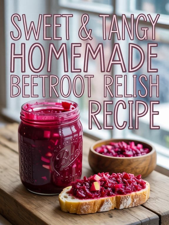 Sweet & Tangy Homemade Beetroot Relish Recipe - Forks & Figs