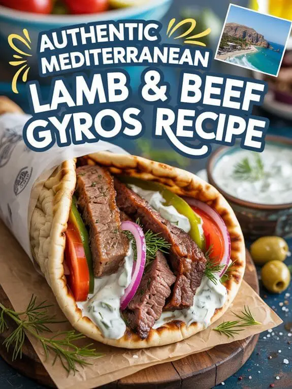 Authentic Mediterranean Lamb & Beef Gyros Recipe - Forks & Figs