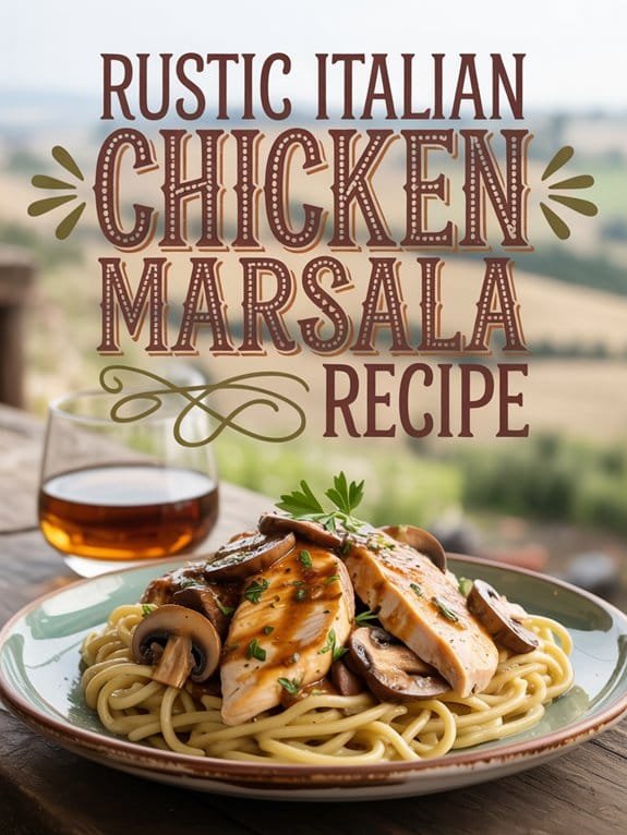 Rustic Italian Chicken Marsala Pasta Recipe - Forks & Figs