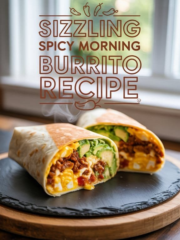 Sizzling Spicy Morning Burrito Recipe - Forks & Figs