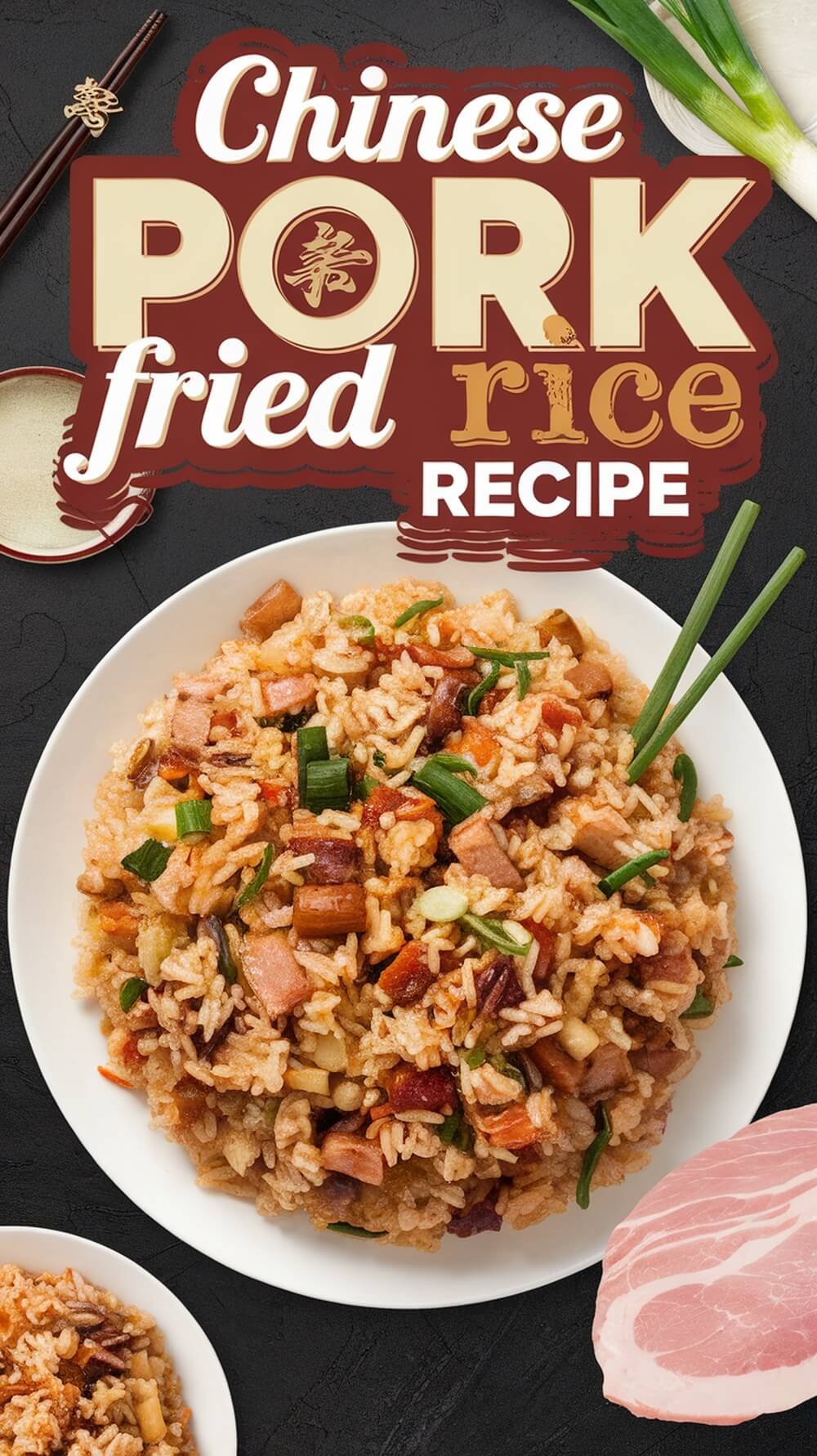Chinese Pork Fried Rice Recipe - Forks & Figs